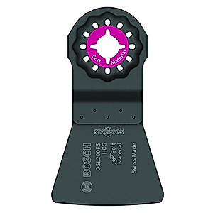 BOSCH OSL200FS 1-Piece 2 In. Starlock Oscillating Multi Tool Soft Materials High-Carbon Steel Flexible Scraper Blade for Removing Caulk and Sealants