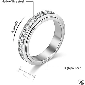 ZOEBER 2/5 Pcs Moissanite Magnetology Lymphvity Ring (9, 2PCS-A)