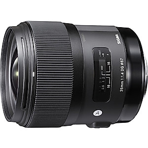 Sigma 35mm F1.4 Art DG HSM Lens for Nikon, Black, 3.7 x 3.03 x 3.03 (340306)