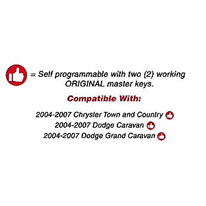 KeylessOption Keyless Entry Remote Control Car Key Fob Ignition Key Replacement for M3N5WY72XX (Pack of 2)