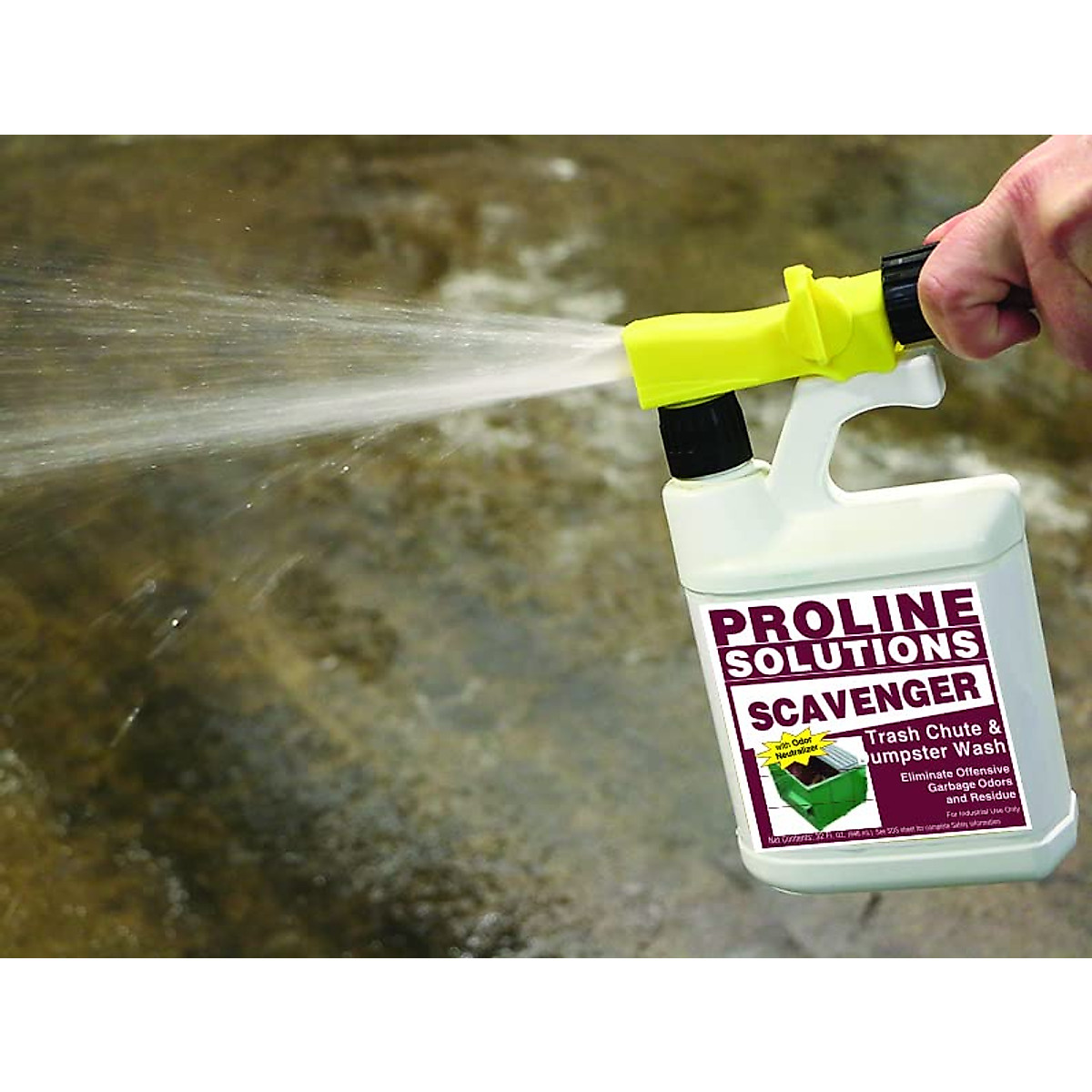 Proline Solutions Scavenger-Cherry Trash Chute and Dumpster Wash, Concentrated Professional Janitorial and Maintenance Product. 1Gal, 128 Fluid oz