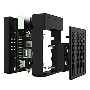 [20W 5V 4A] Raspberry Pi 4 Case, with iUniker 20W 5V 4A USB C Raspberry Pi 4 Power Supply with Switch Heatsink 40mm Cooling Fan for Pi 4 4 8gb/4gb/2gb