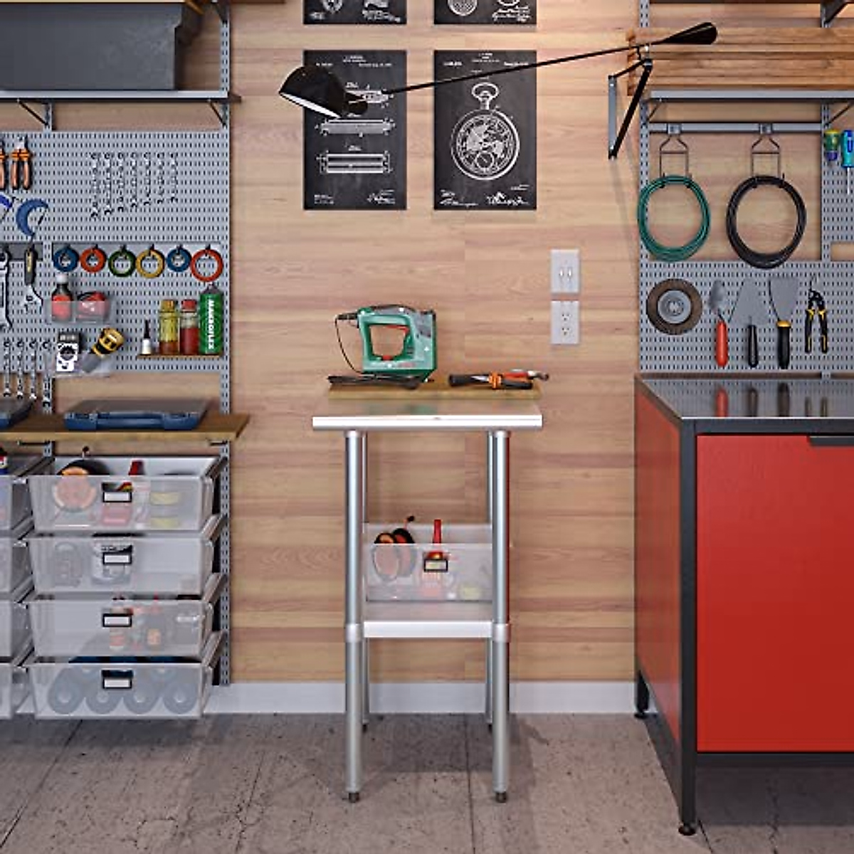 20" X 20" Stainless Steel Work Table | Metal Food Prep Table | NSF | for Home & Business