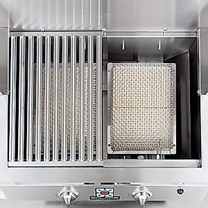 Solaire 27 Inch Deluxe All Infrared Natural Gas Grill On Angular Pedestal Base - SOL-IRBQ-27GIRXL-PED-NG