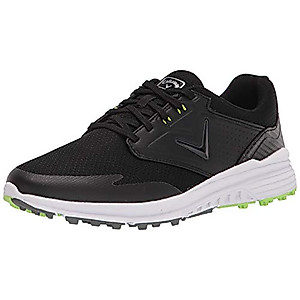 Callaway mens Solana Sl Golf Shoe, Black/Lime, 10.5 US