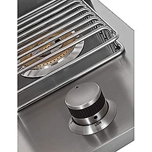 Blaze Grills BLZ-SB1-LP 12,000 BTU Drop In Stainless Steel Conventional Propane Gas Single Side Burner Cooking Accessory with Closing Shield Cover