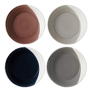 Royal Doulton Plenty Pasta Bowl Set of 4, 9.2", Mixed Colors