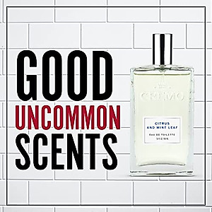 Cremo Citrus & Mint Leaf Cologne Spray, A Cool, Refreshing Scent with Notes of Fresh Mint, Citron, Cedar and Moss, 3.4 Fl Oz