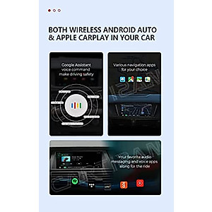Smart World Company CP-AA Carplay Wireless dongle Adapter 2 in1 Android Auto and Apple Carplay
