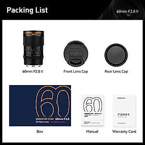 Brightin Star 60mm F2.8 2X Macro Magnification Manual Focus Mirrorless Camera Lens, Fit for Panasonic LUMIX Olympus Micro4/3 G7, G85, GX9, G7KS, EPM1/2, EM1, E-P1/P2/P3/P5, PL 1/2/3/5/6, G2/3/5/6