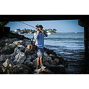 Plano Guide Series 3600 Tackle Bag, Medium, Beige 1680 Denier Fabric with Waterproof Base, Includes 5 Stowaway Utility Boxes, Premium Fishing Storage for Baits & Lures