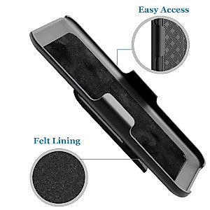 Fingic iPhone 11 Case, iPhone XI Case, iPhone 11 Belt Clip Holster Case Slim Combo Shell with Kickstand Swivel Belt Clip Holster Rugged Protective Cover for Apple iPhone 11 6.1 inch 2019 - Black