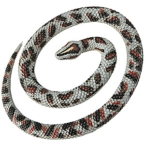 Wild Republic Rock Python, Rubber Snake Toy, Gifts for Kids, Educational Toys, 26", Multi