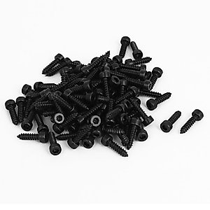 2.6mm x 10mm Threaded Hexagon Head Self Tapping Screws 100 Pcs