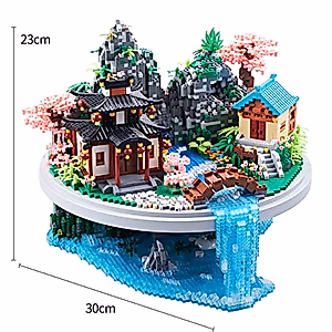 Peachtree Micro Blocks for Adults Mini Bricks Decorative Models Kit, a Chinese Ancient Famous Architecture and Collection DIY Toys Gift Set for Kids (7626 pcs)