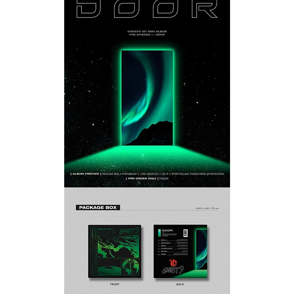 NHN Bugs GHOST9 - PRE Episode 1 : Door (1st Mini Album) Album