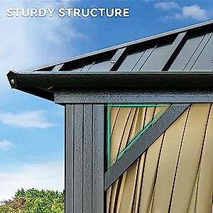 YITAHOME 10x10ft 2-Tier Hardtop Gazebo (10' X 12')