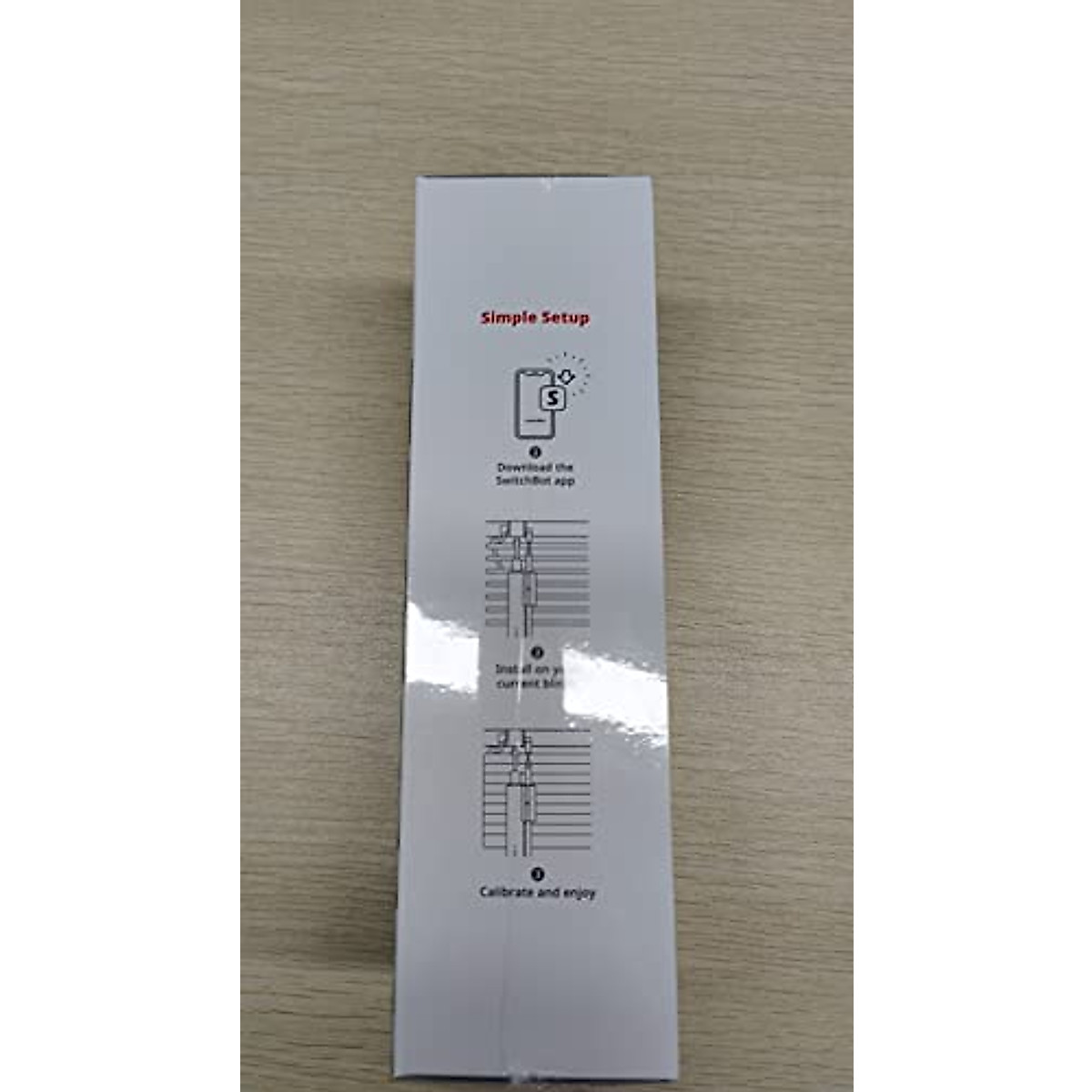 SwitchBot Blind Tilt Motorized Blinds - Smart Electric Blinds with Bluetooth Remote Control, Solar Powered, Light Sensing Control, Add Hub to Make it Compatible with Alexa & Google Home