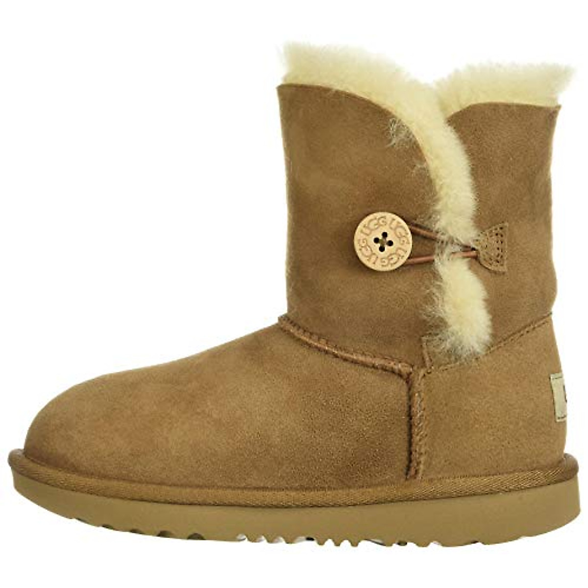 UGG unisex child Bailey Button Ii Boot, Chestnut, 13 Little Kid US
