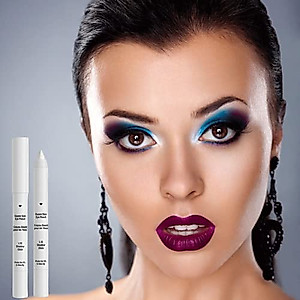 ROPALIA Highlighter Makeup White Eyeliner Eye Brightener Stick Highlighter Eyebrow Concealer Pencil Crayon Makeup Creamy Matte Brow Shaper Definer, Shimmer for Highlighting Inner Corner (#01) 1