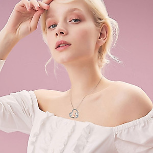 TANGPOET Llama Gifts Sterling Silver Alpaca Llama Necklace Mother Daughter Llama Pendant Jewelry for Women