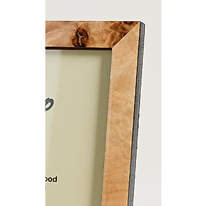 Tizo Design Women's 5x7 Wood Frame, Natural Burl, Brown, Tan, One Size