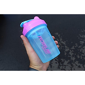 Rogue Energy Shaker Bottle, 16-Ounce, 500ml, BPA Free, Dishwasher Safe, Blue & Pink (Unicorn Edition)
