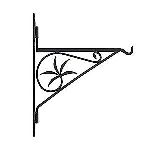 Minuteman International Crane, 18-inch Fireplace Pot Hanger Bracket, Black