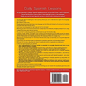 Daily Spanish Lessons: The New And Proven Concept To Speak Spanish In 45 Days
