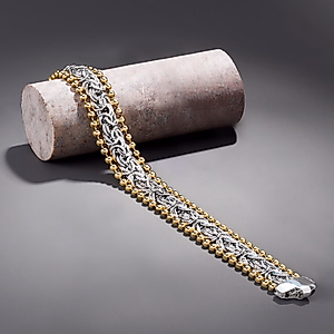 Ross-Simons Byzantine Beaded-Edge Bracelet