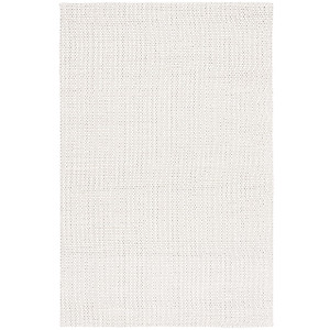 SAFAVIEH Natura Collection Area Rug - 8' x 10', Ivory, Handmade Solid Wool, Ideal for High Traffic Areas in Living Room, Bedroom (NAT801A)