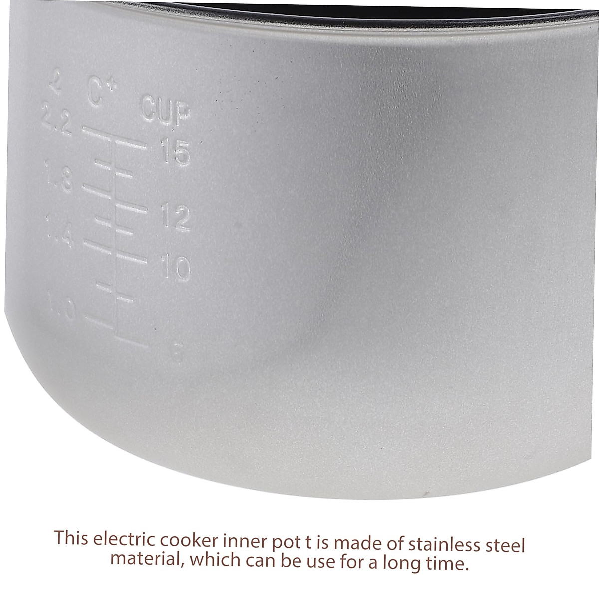 FELTECHELECTR Rice Cooker Liner Rice Pot Inner Pot Rice Cooking Multi-use Pot Cooked Rice Container Power Cooker Parts Cooker Inner Tank Aroma Rice Cooker 10 Cup Food Insert Intelligent Alloy