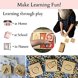 Bambeani Shape Tracing Toys for Toddlers | Montessori Toys & Waldorf Toys | Wood Toys for Toddlers | Toddler Learning Toys | Early Learning Toys for Toddlers