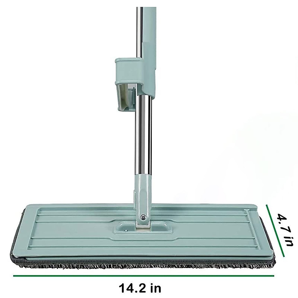 OUSHOP Mop Microfiber Flat Mop Hand Free Squeeze Cleaning Floor Mop Pads Lazy Mop Household Cleaner Tools