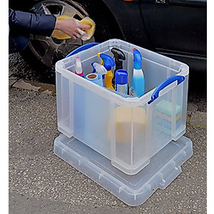 Really Useful Storage Box 35 Litre Clear in Card Ref 35CCB