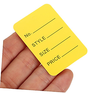 TEHAUX 1000pcs Clothing tag Jewelry Prices Tags Prices Label Clothes Prices tag Jewelry Labels Hanging Prices Tags Printable Prices Tags Paper Prices tag Paper jam Customize Commodity