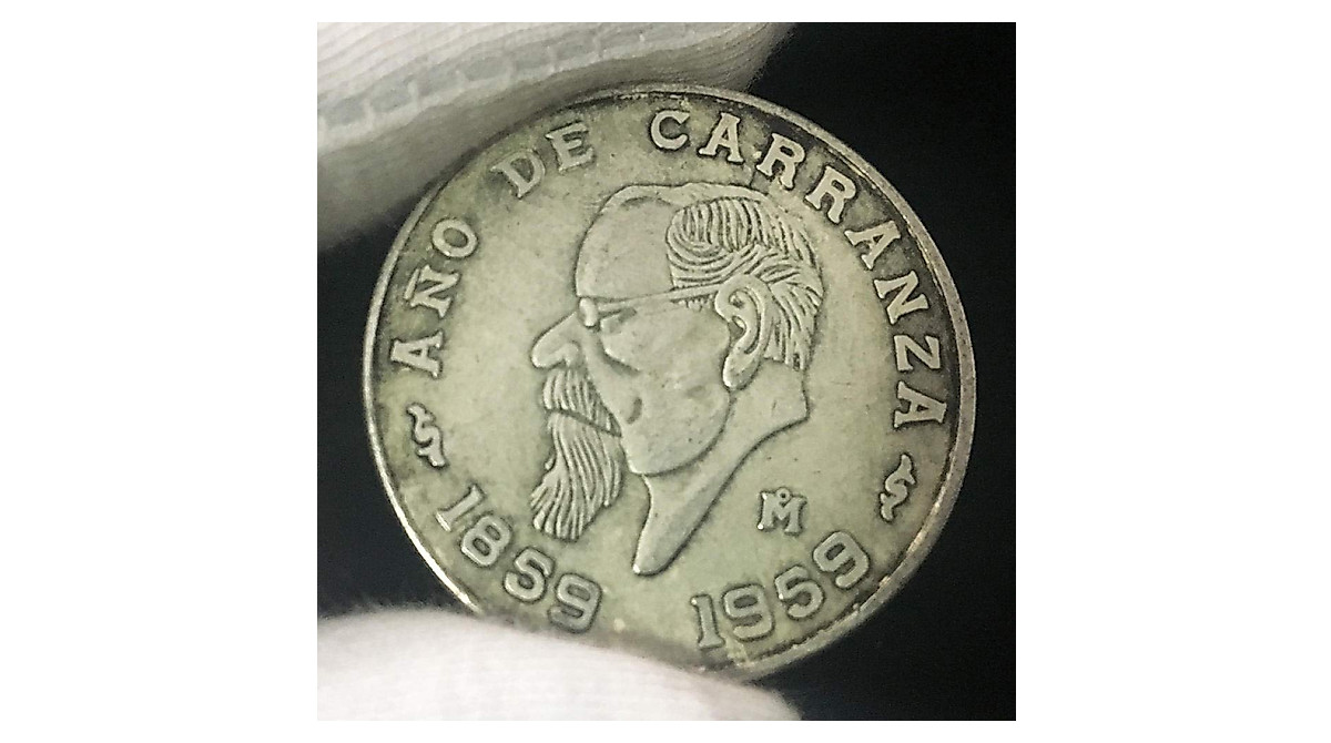 Collectible 1959 Carranza Silver Dollar Coin