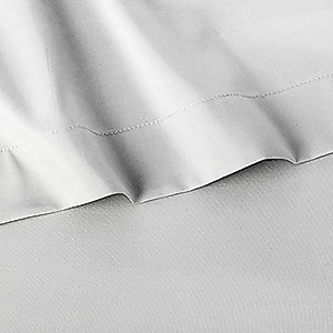 Queen Size Bed Sheets - Breathable Luxury Sheets with Full Elastic & Secure Corner Straps Built In - 1800 Supreme Collection Soft Deep Pocket Bedding, Sheet Set, EXTRA DEEP pocket - Queen, Silver