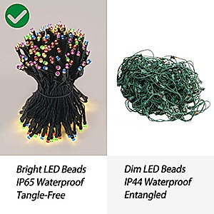 2 Pack Solar String Lights Outdoor, 200 LED Extra-Long 72FT Solar Powered Lights with 8 Lighting Modes, Waterproof Outdoor Lighting Decoration for Garden, Patio, Balcony, Xmas, Wedding, Party