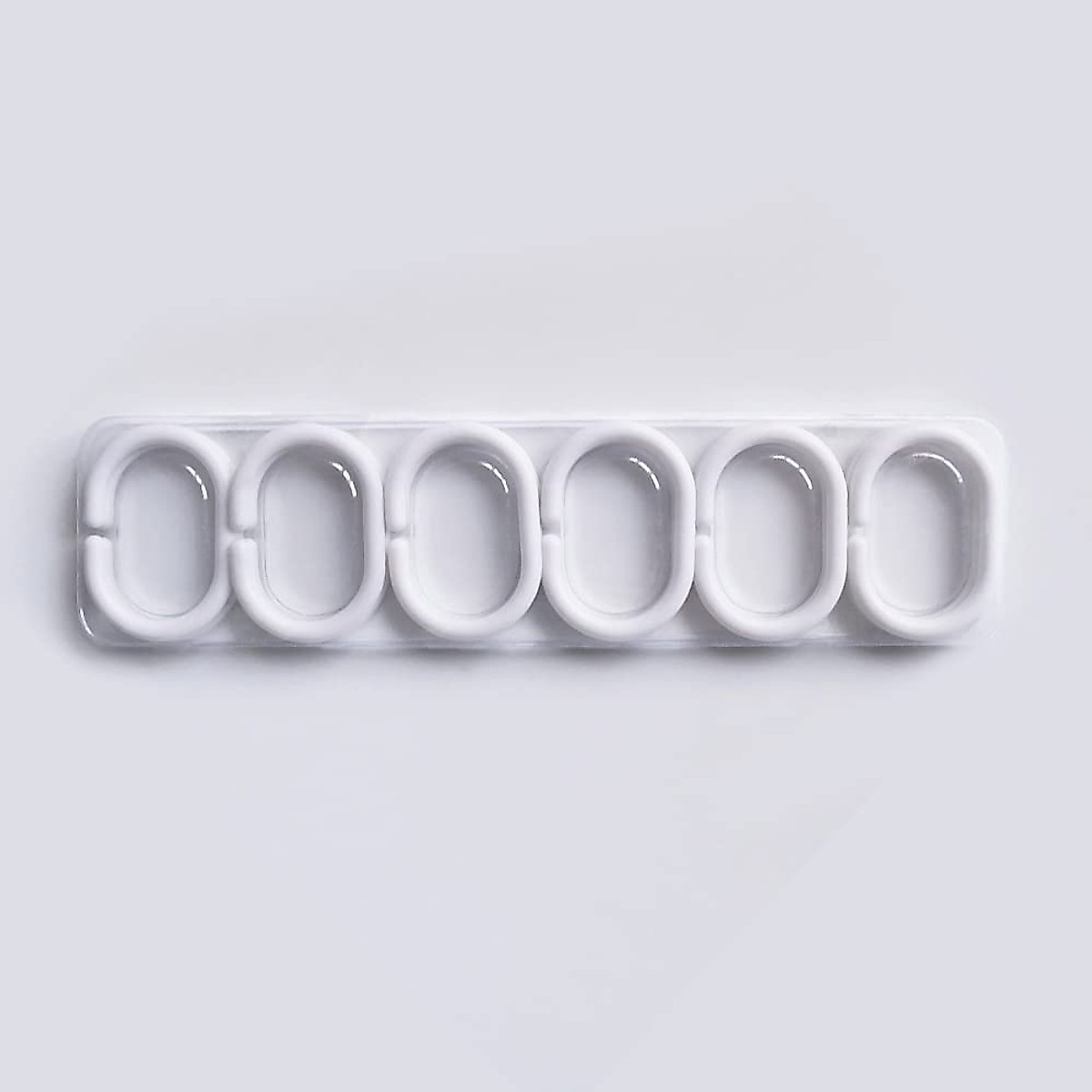 Careyoungs Plastic Shower Curtain Hooks White Curtain C Rings for Bathroom Shower Rod Window Curtains Hook Hanger