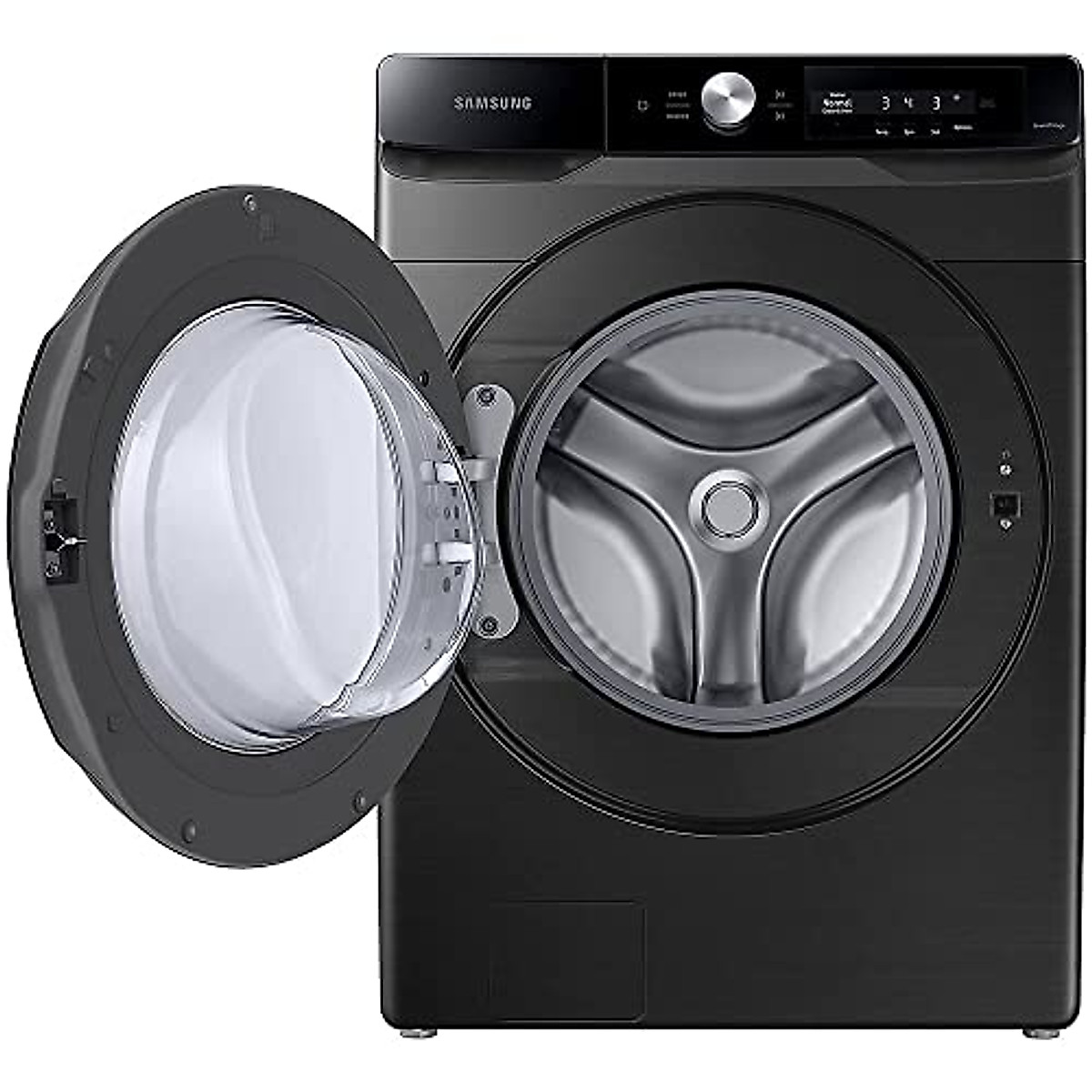 Samsung WF45A6400AV 4.5 Cu. Ft. Brushed Black Large Capacity Smart Dial Front Load Washer