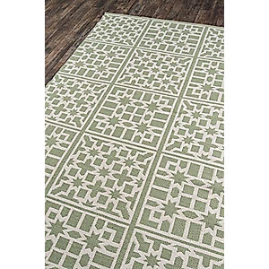 Madcap Cottage Palm Beach Lake Trail Area, Indoor Outdoor Rug, 2' X 3', Green