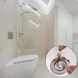 SunnySam 3pcs Stainless Steel Kitchen Sink Filter, Sink Drain Filter, Garbage Filter, Floor Drain, Hair Anti-Plugger, Suitable for Kitchen Sink, Bathroom Sink, etc. (Silver)