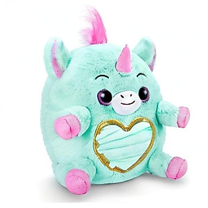 Rainbocorns Unicorn Rescue Surprise (Blue) by ZURU, Collectible Plush Stuffed Animal, Egg Toys, X-Ray Sticker Pack, Magical Slime, Headband, Ages 3+ for Girls, Children (Disco The Unicorn Plush)