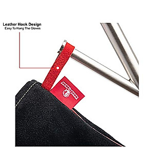 HereToGear Welding Gloves - 16IN - Large to XL Size - Fireproof and Heat Resistant - Great for Fireplaces, Fire Pits, Wood Stoves or Blacksmith Tools