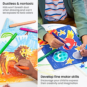 Arteza Kids Gel Crayons, 36 Count, Twistable and Washable Jumbo Crayons