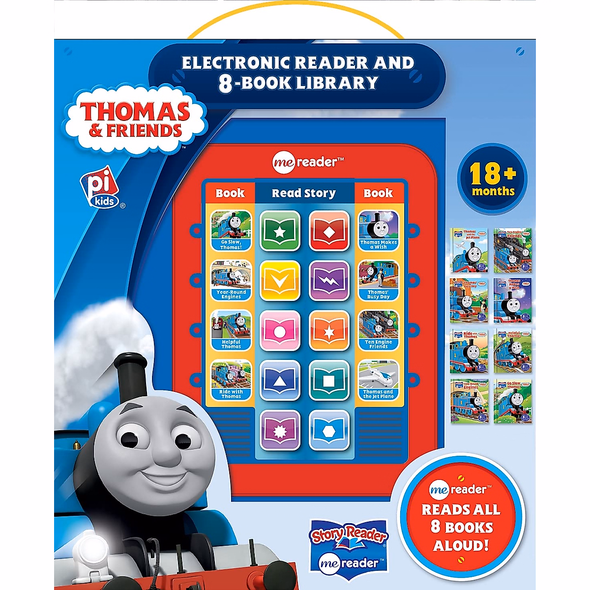 Thomas & Friends - Me Reader Electronic Reader and 8-Book Library - PI Kids (Story Reader Me Reader)