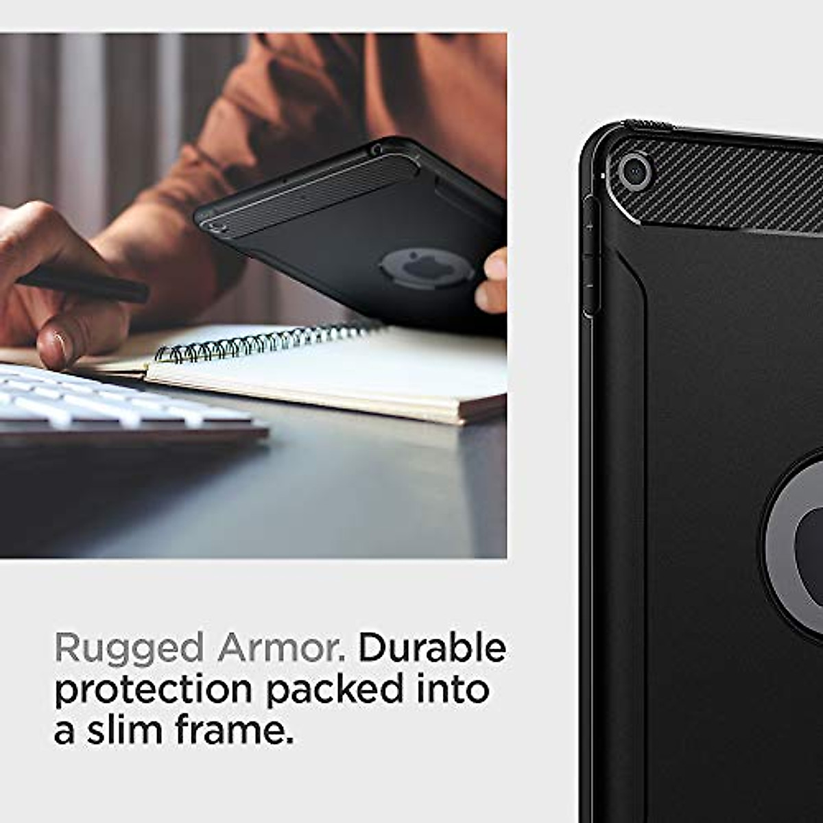 Spigen Rugged Armor Designed for iPad Mini 5 Case (2019) - Black