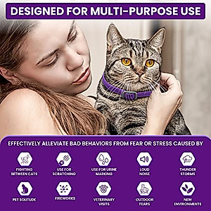 4 Pack Calming Collar for Cats, Cat Calming Collar, All New Calming Pheromone Collar for Cats, Cat Pheromone Collar, Cat Calming Collar for Anxiety, Efficient Relieve Anxiety and Stress