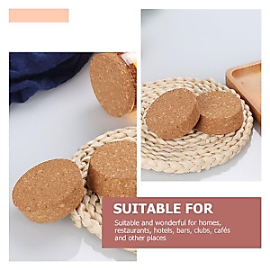 24 Pack Small Cork Lids for Jars - Wood Cork Lids for Canning, DIY Gifts, Wedding Favors - Kitchen Essential for Sealing Canning Jars